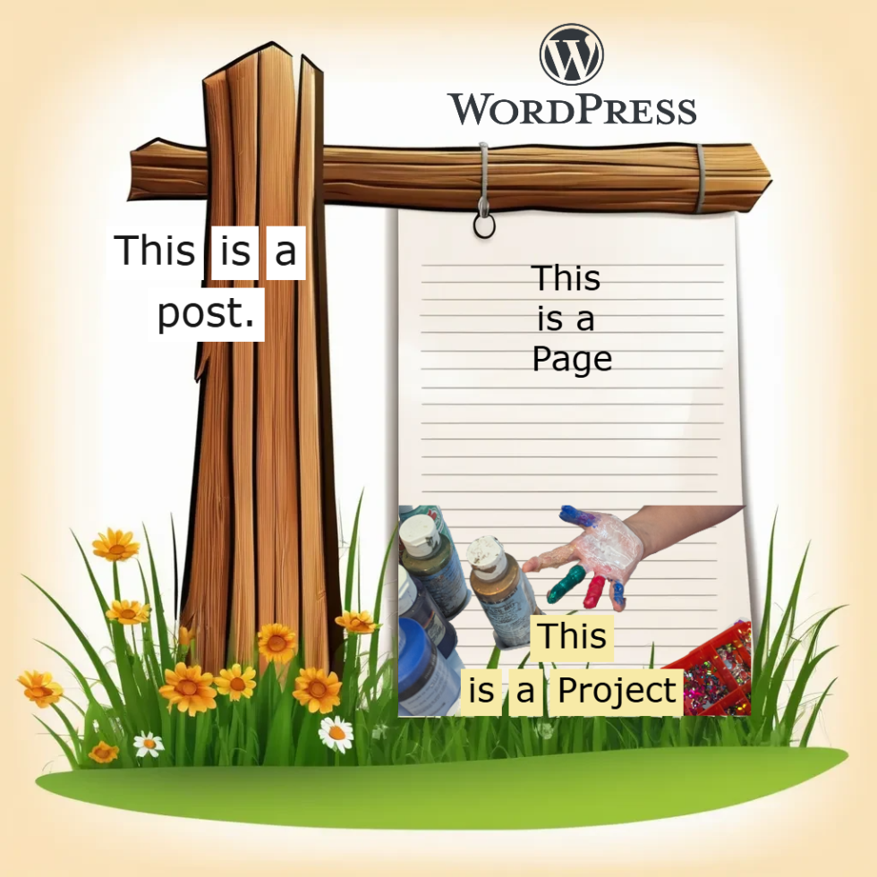 The Difference Between Posts, Pages and Projects in WordPress
